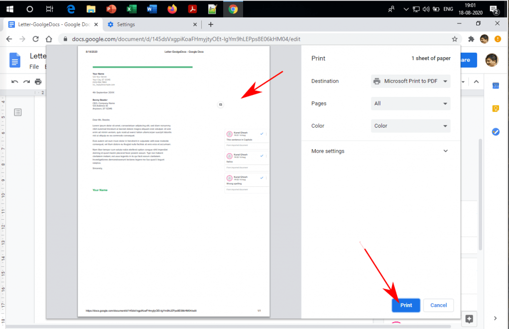 How To Print A Google Doc With Comments OfficeBeginner