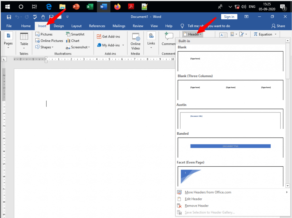 Giraffe Erupt School Teacher How To Set Header And Footer In Word Viva