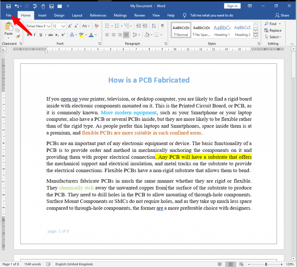 How To Print Black And White On MS Word OfficeBeginner