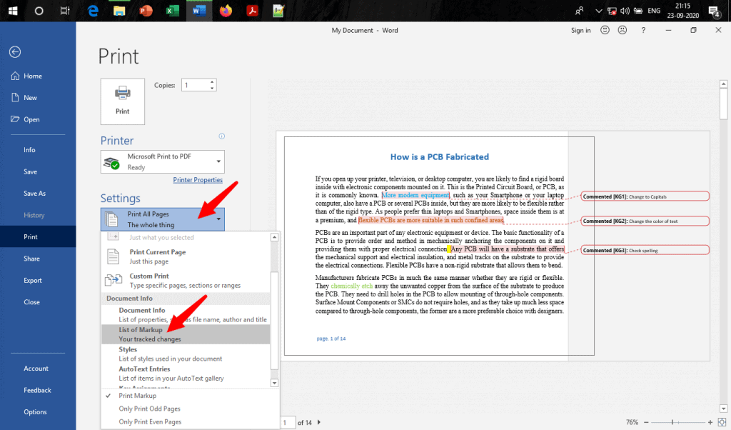 How To Print Only Comments In Word OfficeBeginner