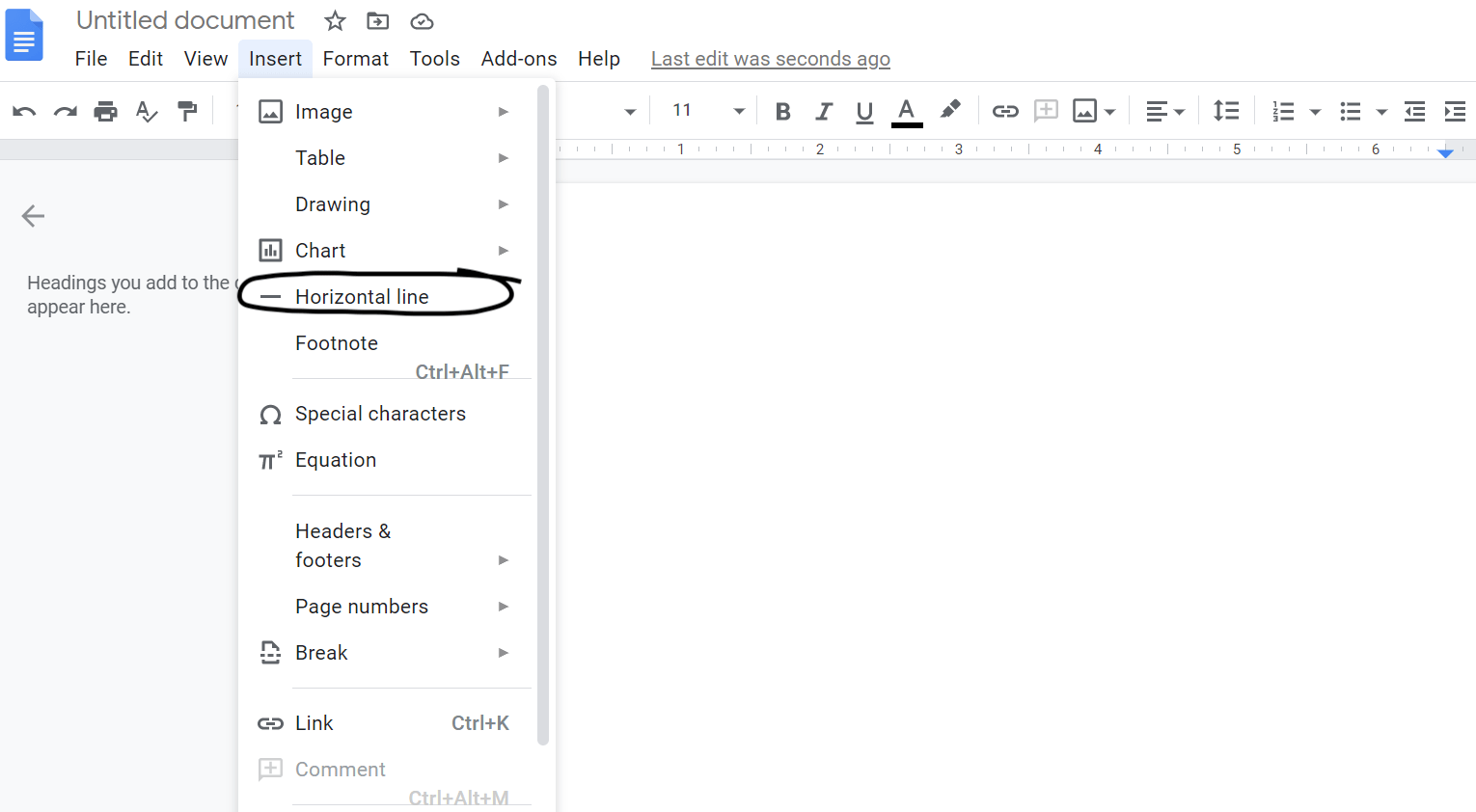 How To Draw Horizontal Line In Docs Miller Intownes