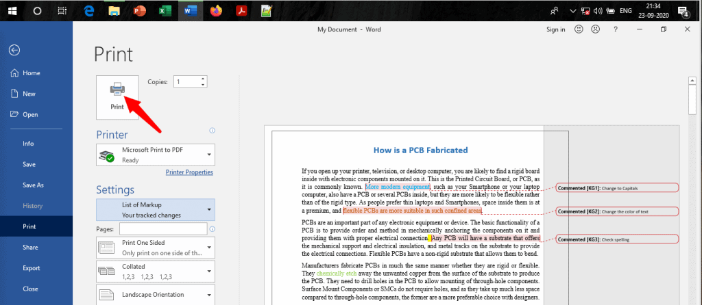 How To Print Only Comments In Word OfficeBeginner