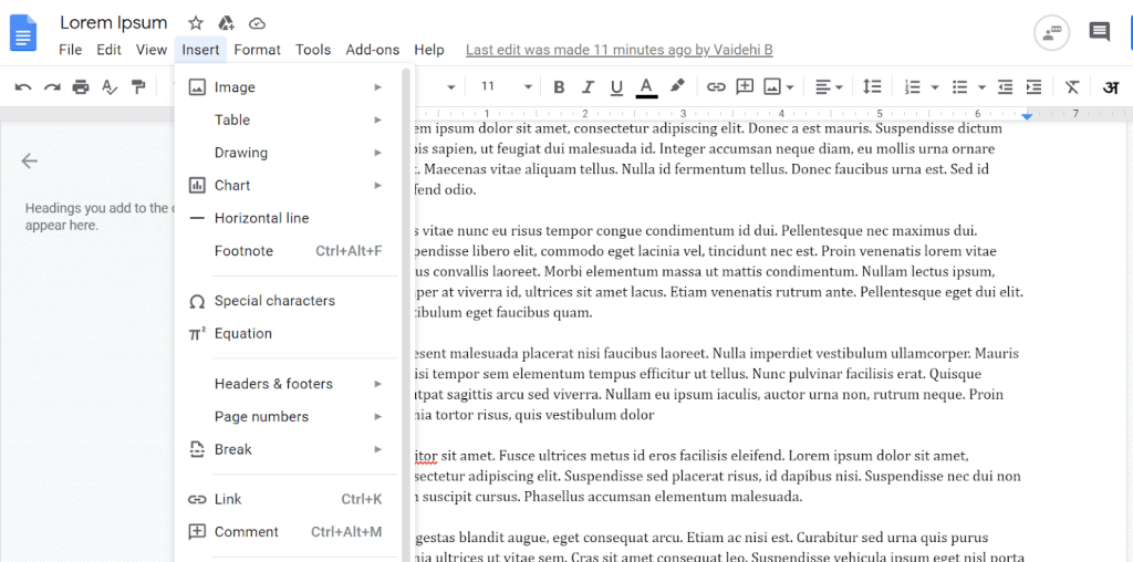 How To Insert A Vertical Line In Google Docs OfficeBeginner