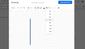How to insert a vertical line in Google Docs - OfficeBeginner