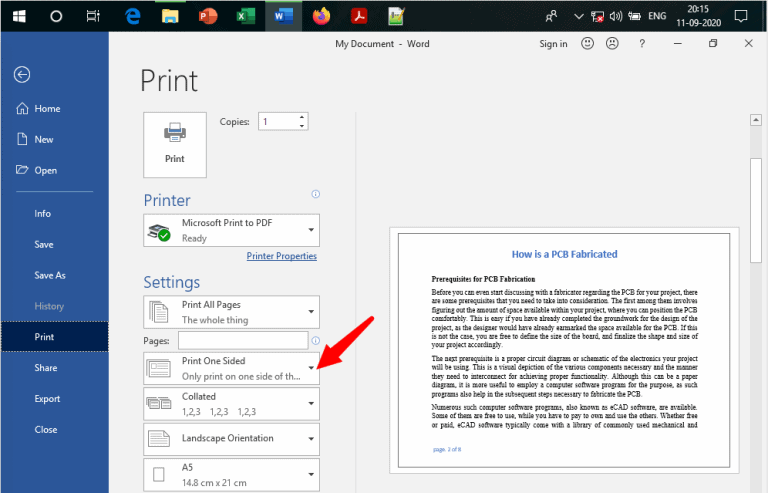 How To Print Double Sided Duplex Printing In Word OfficeBeginner
