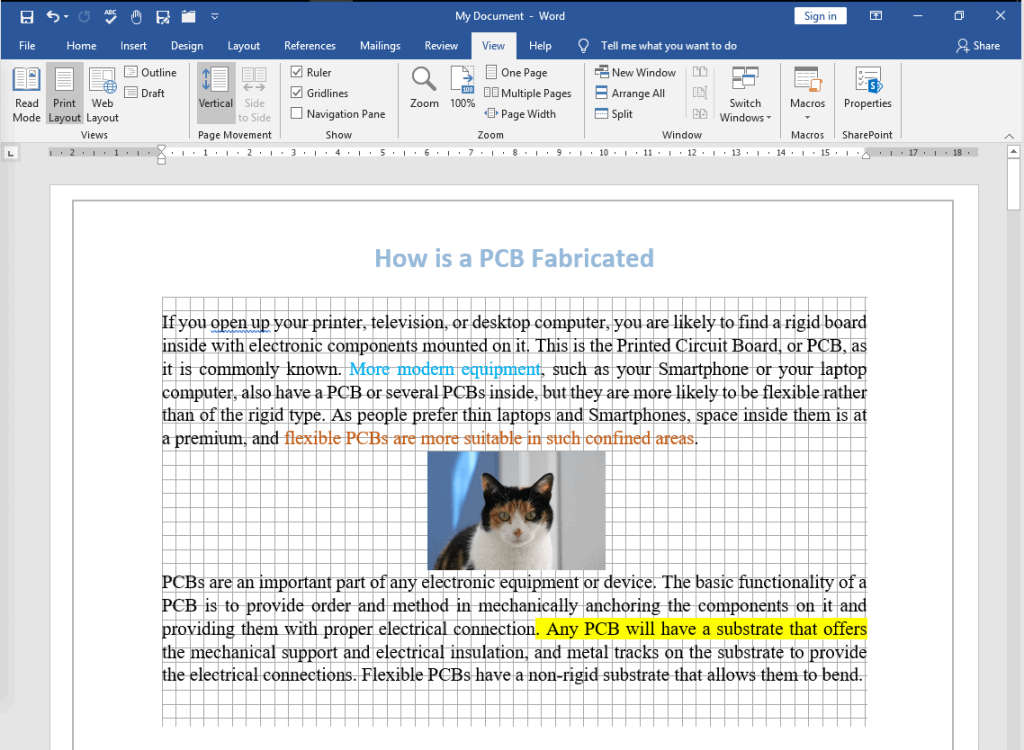 How To Print Gridlines In Word OfficeBeginner
