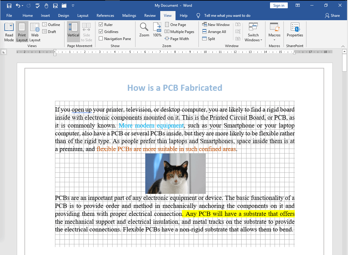 How To Print Gridlines In Word OfficeBeginner