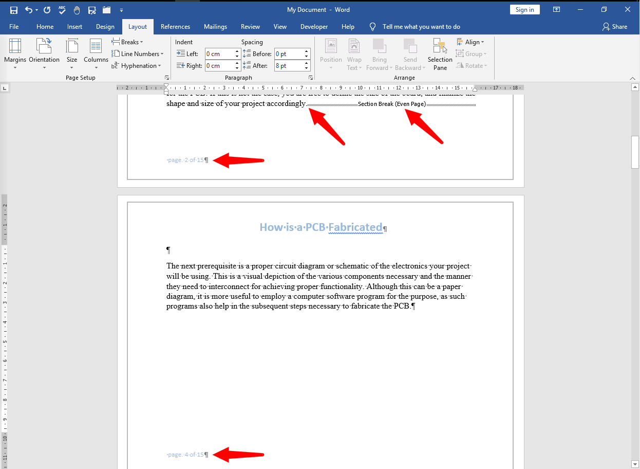 How To Insert Page Breaks In Word OfficeBeginner