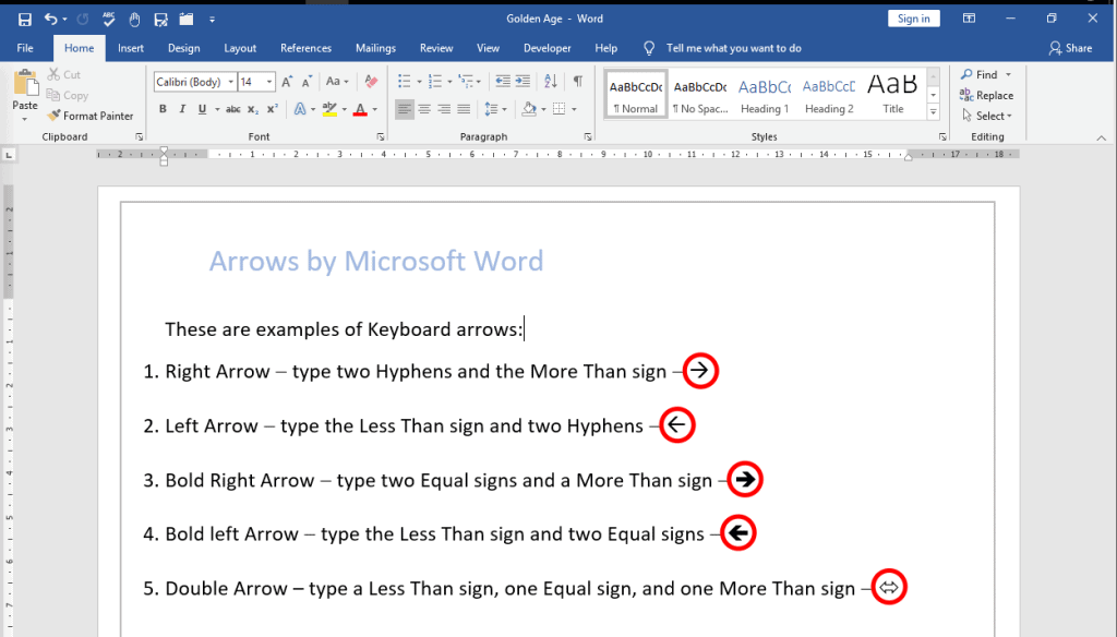 How To Insert An Arrow In Word OfficeBeginner