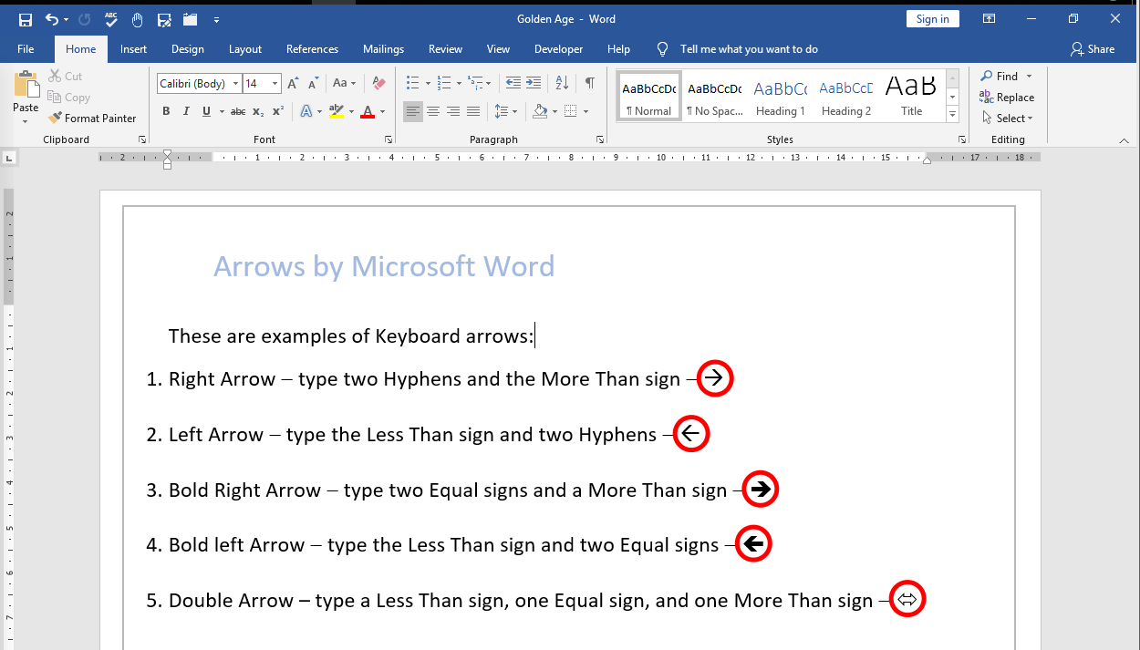How To Insert An Arrow In Word OfficeBeginner