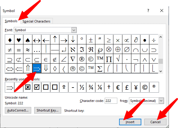 How To Insert An Arrow In Word OfficeBeginner