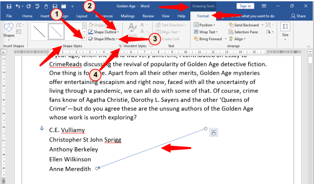 How To Insert An Arrow In Word OfficeBeginner