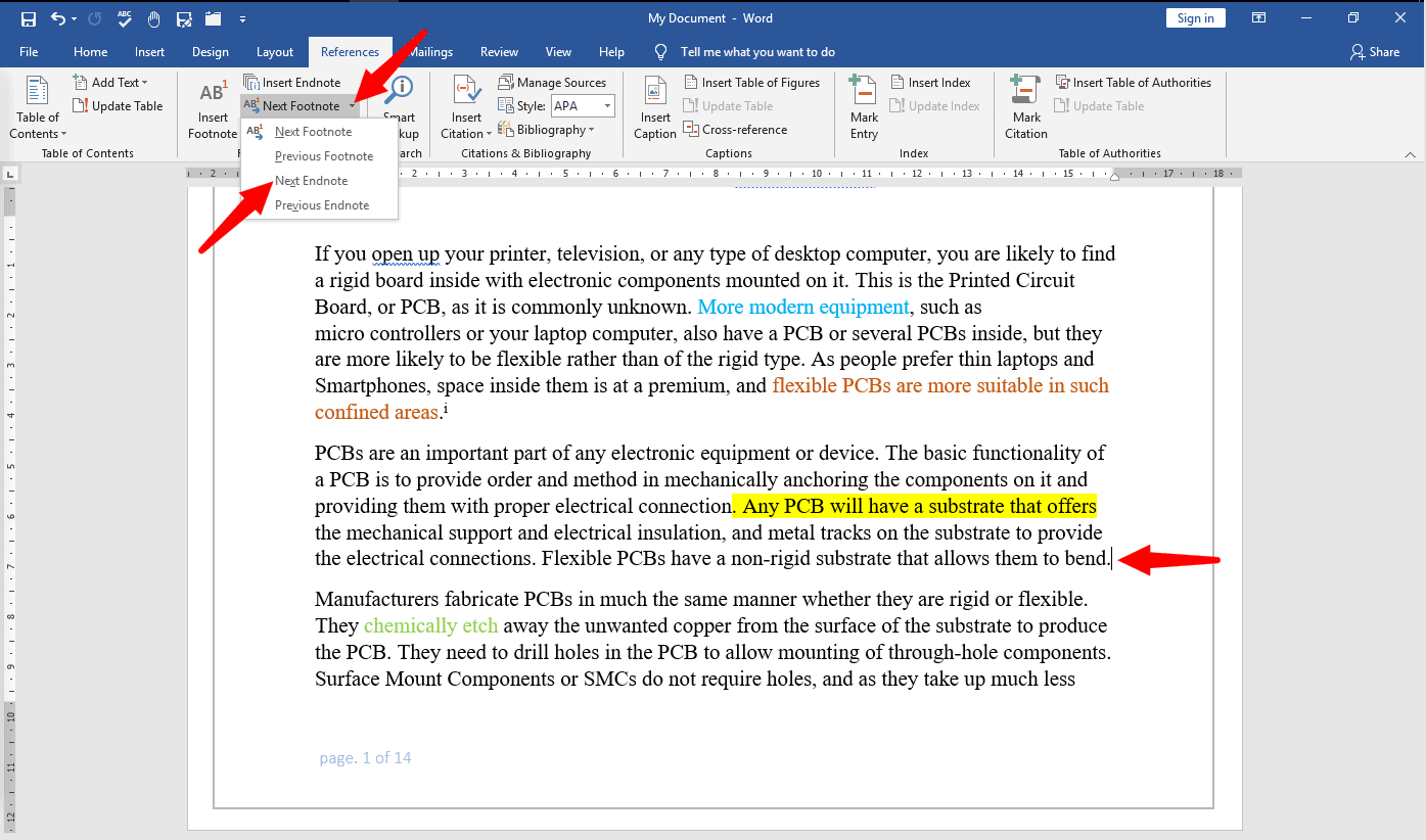 How To Modify The Style Of Footnotes And Endnotes In Microsoft Word