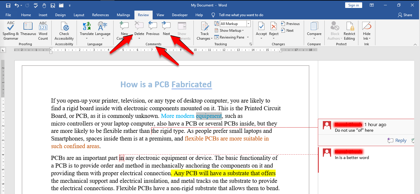 How To Delete Comments In Word OfficeBeginner