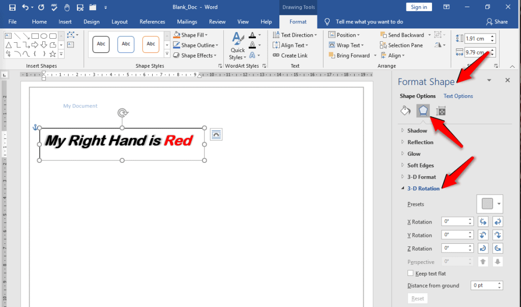 How To Mirror Flip Text In MS Word OfficeBeginner