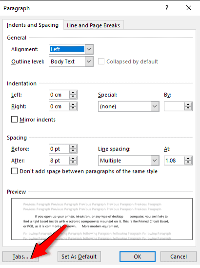 How To Delete All Tab Stops In Word OfficeBeginner