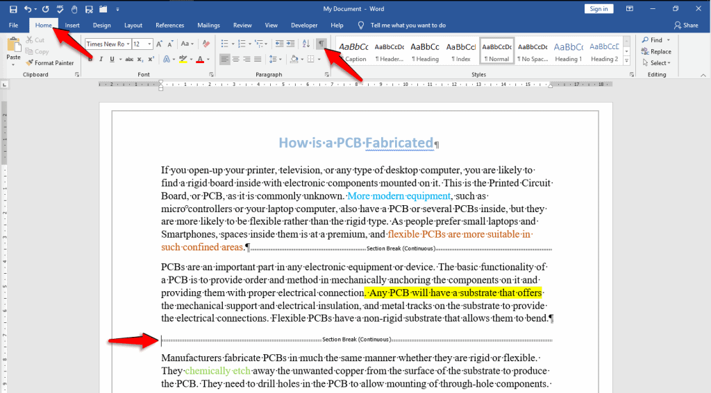 How To Remove Section Breaks In Word Documents OfficeBeginner