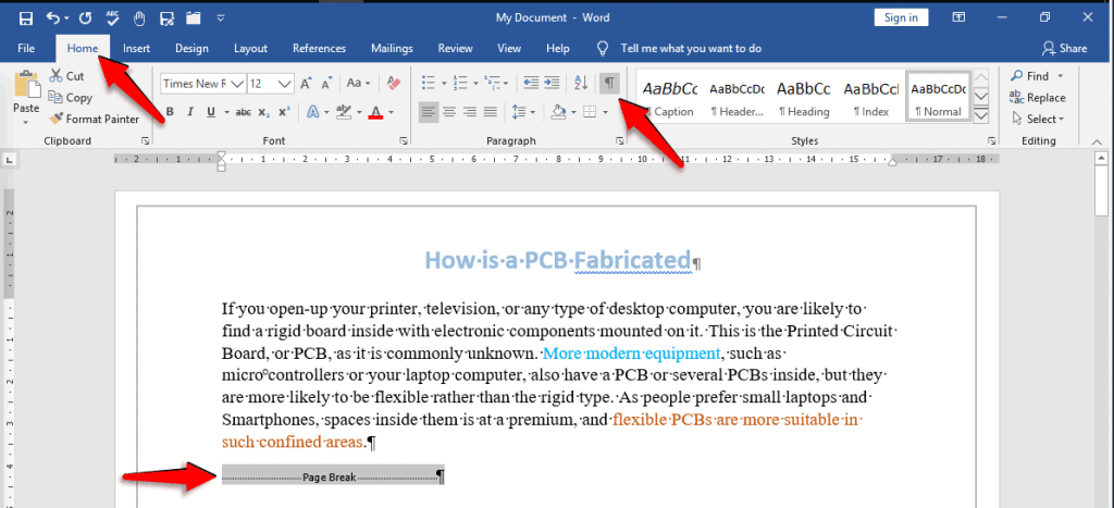 How To Remove Page Break In Word OfficeBeginner