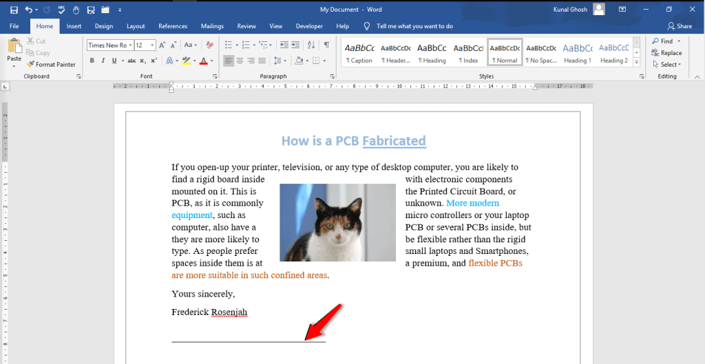How To Insert A Signature Line In Word OfficeBeginner