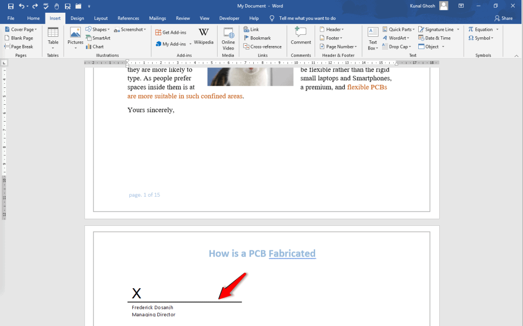 How To Insert A Signature Line In Word OfficeBeginner