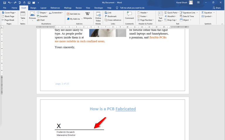 How To Insert A Signature Line In Word OfficeBeginner