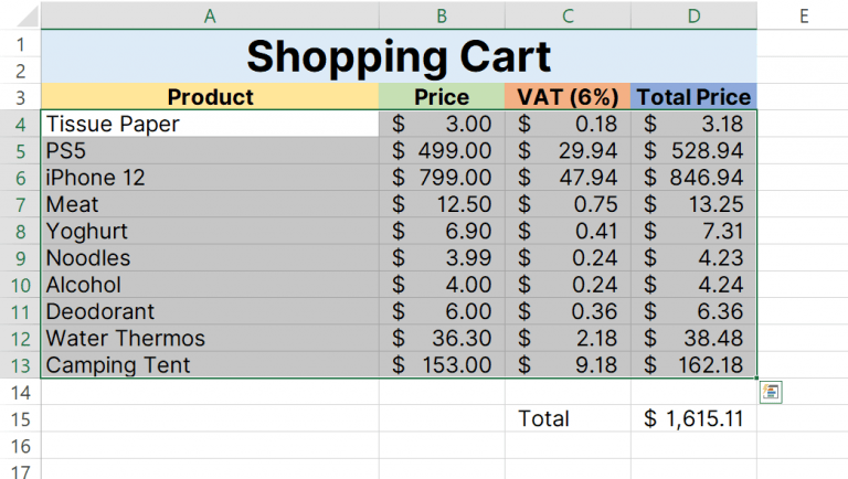 How To Highlight Alternate Rows In MS Excel OfficeBeginner
