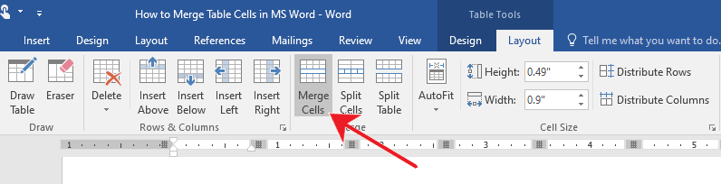 How To Merge Table Cells In MS Word OfficeBeginner