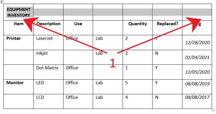 How To Merge Table Cells In MS Word OfficeBeginner