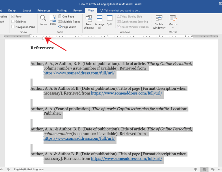 How To Create A Hanging Indent In Ms Word Officebeginner Vrogue