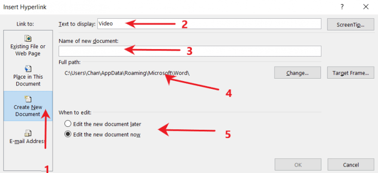 How to insert a hyperlink in MS Word - OfficeBeginner