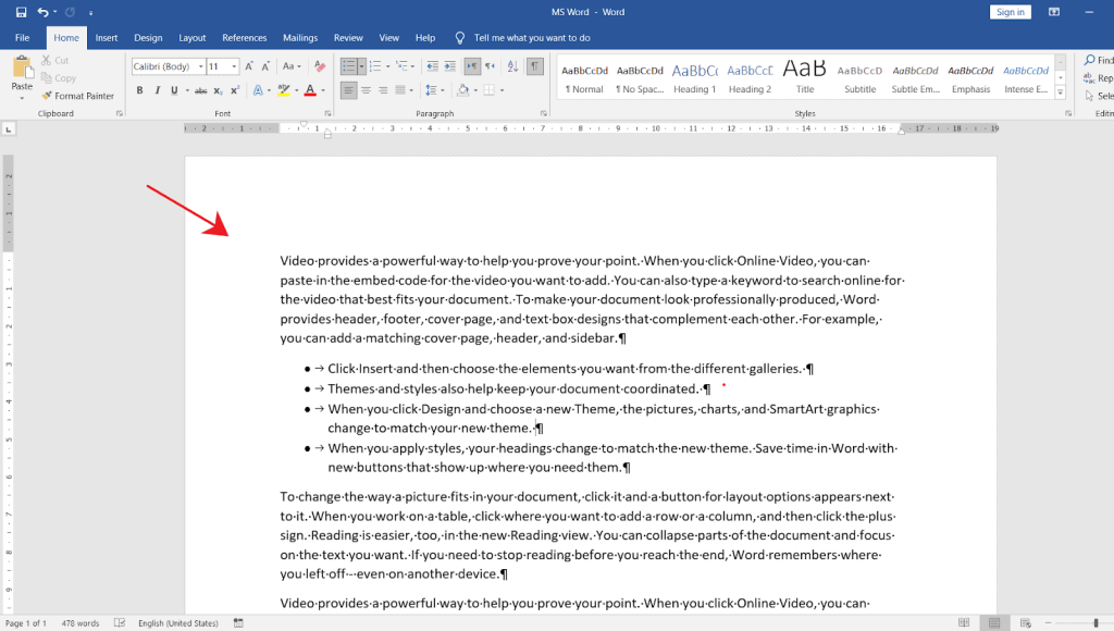 How To Show Formatting Marks In MS Word OfficeBeginner