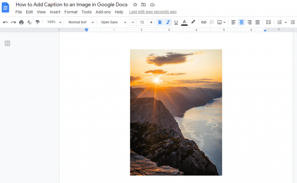 How To Add Caption To An Image In Google Docs OfficeBeginner