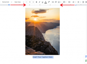 How to Add Caption to an Image in Google Docs - OfficeBeginner