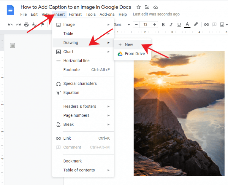 How To Add Caption To An Image In Google Docs OfficeBeginner