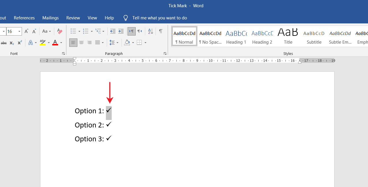 How To Put A Tick Mark In Ms Word Design Talk