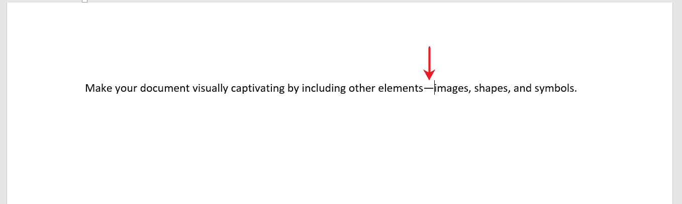 How To Insert An Em Dash In Word Document OfficeBeginner