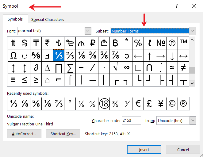 How To Type Fractions In MS Word OfficeBeginner