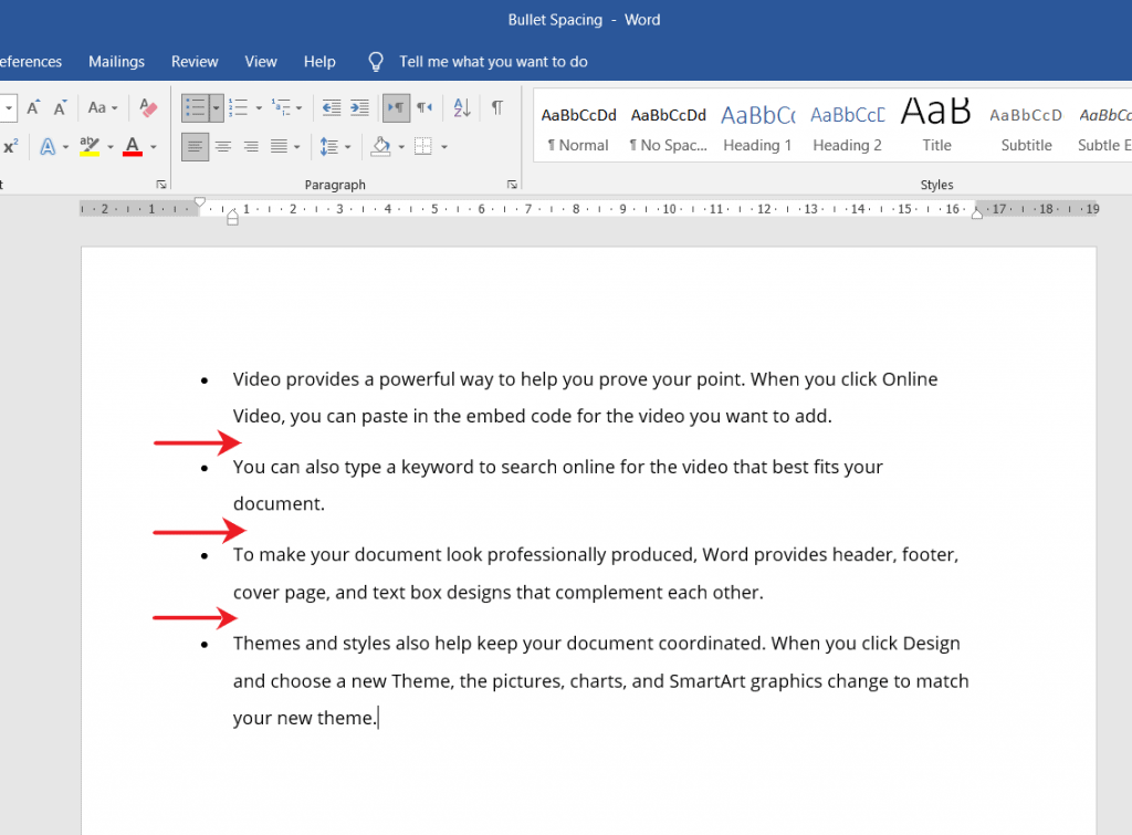 How To Adjust Bullet Spacing In Word How To Readers
