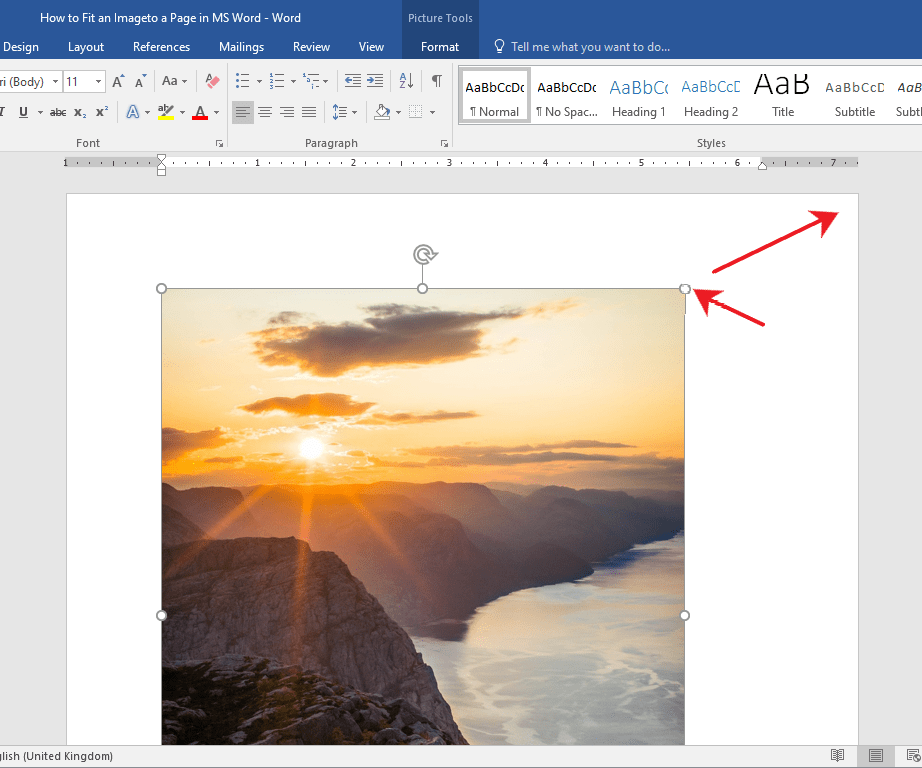 How To Fit A Picture To A Page In Word OfficeBeginner