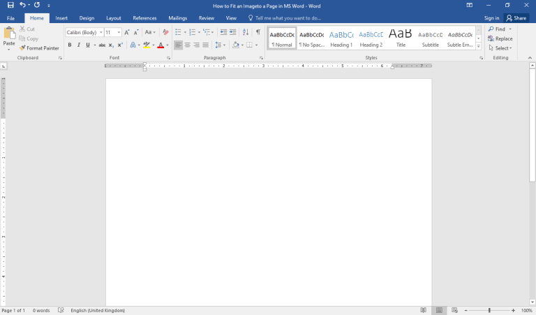 How to Fit a Picture to a Page in Word? - OfficeBeginner
