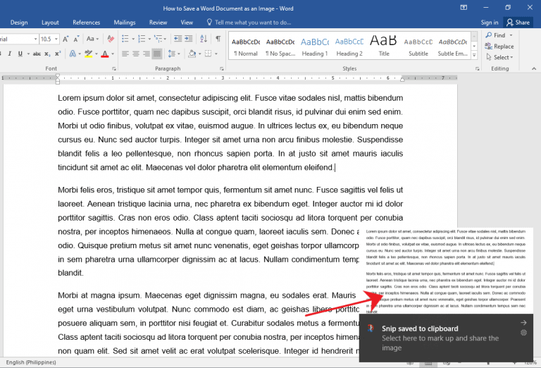 How to Save Word Document as an Image? - OfficeBeginner