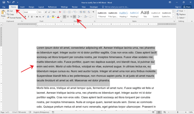 Comment Faire Un Texte Justifi Sur Word Hot Picture