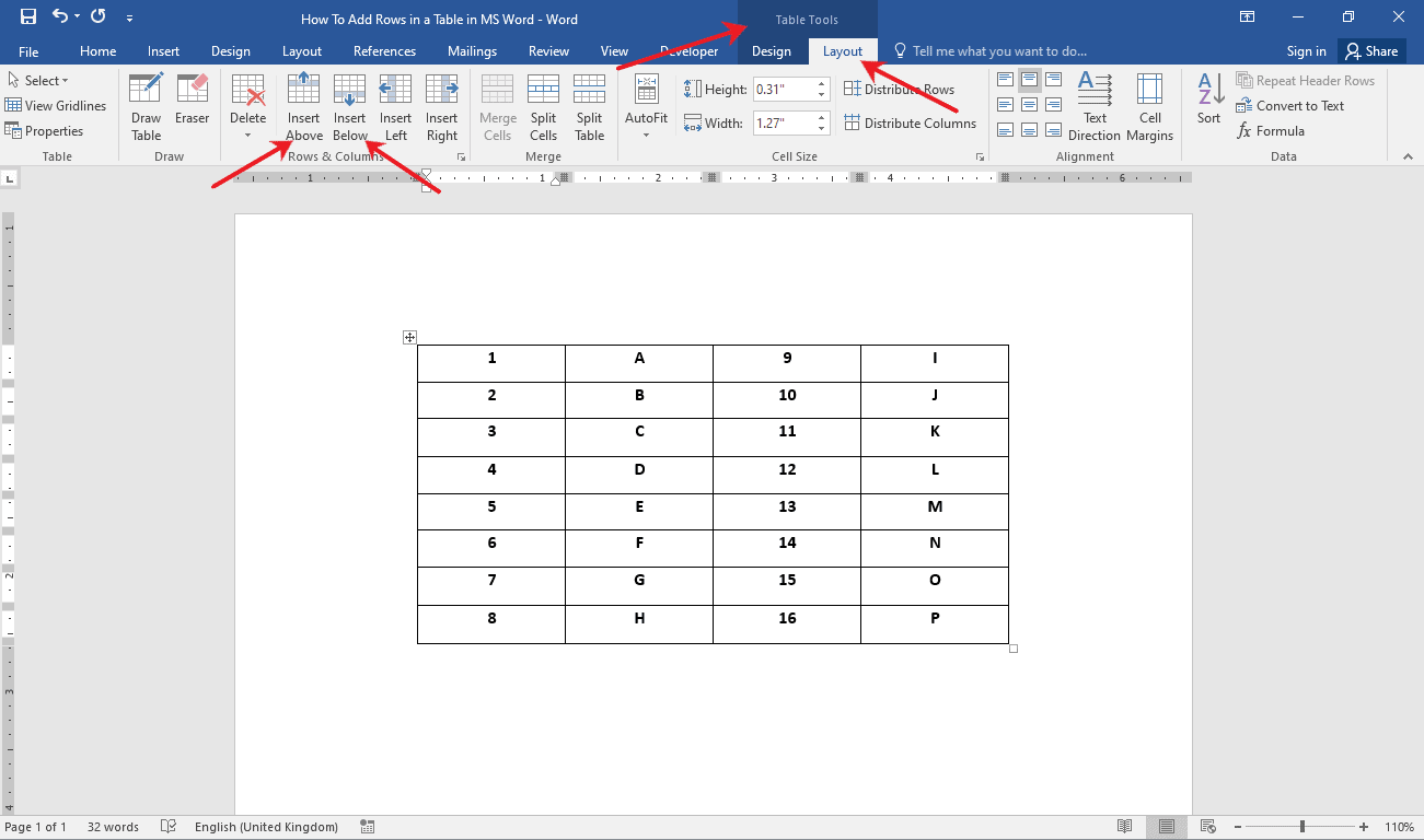 How To Add More Rows To A Table In Word Meyer Havercy