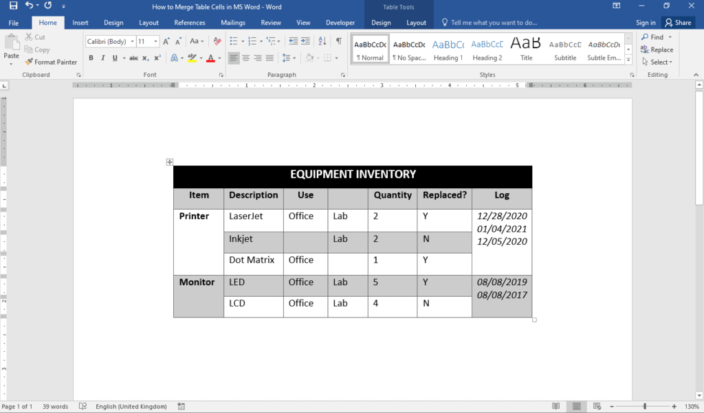 How To Center align A Table In Word OfficeBeginner