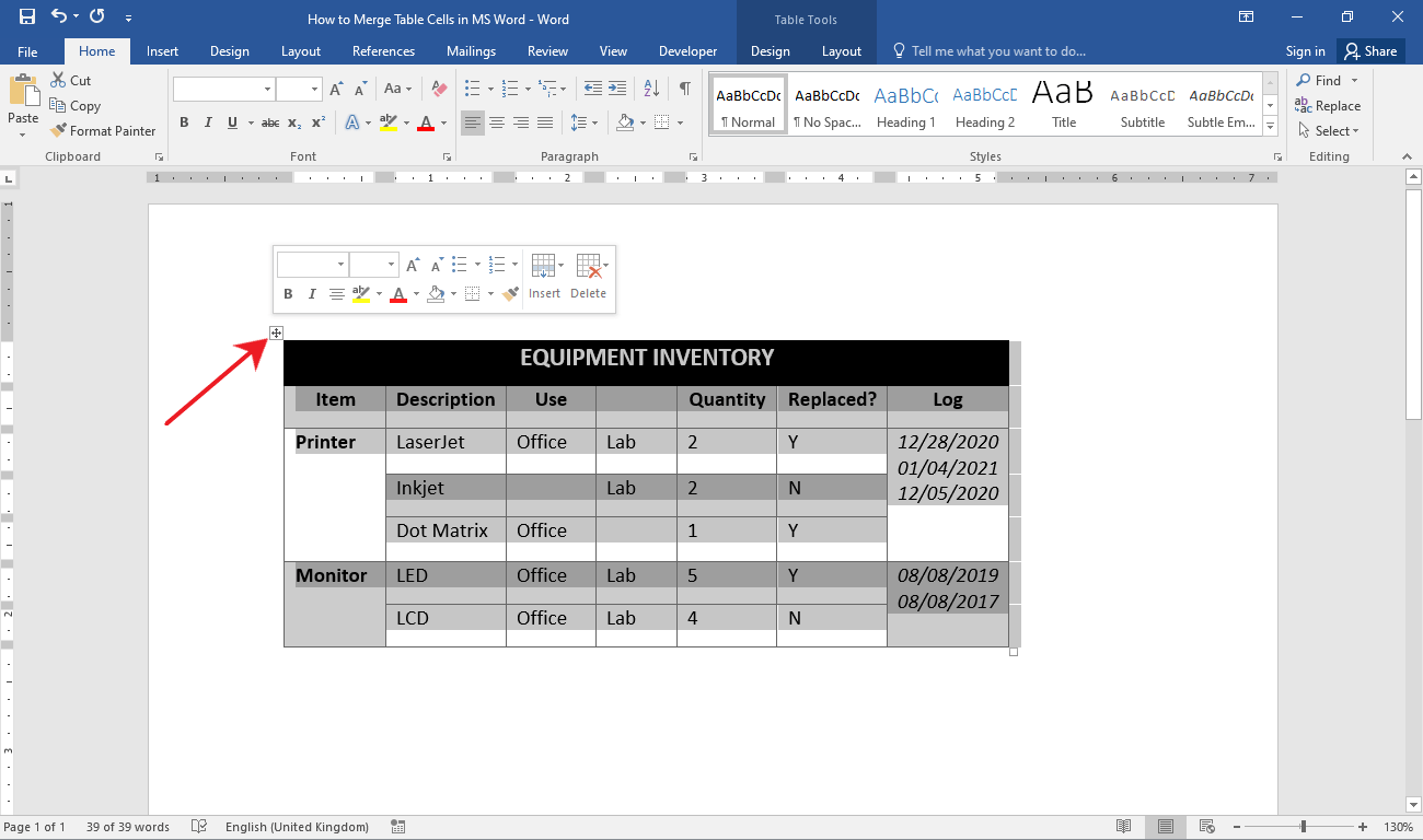How To Center align A Table In Word OfficeBeginner