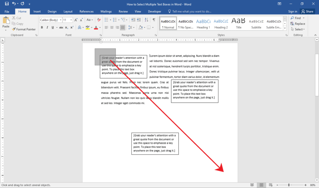 Select All Text Boxes In Word Word Excel 