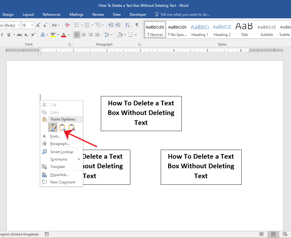 Delete A Text Box In Word Riset