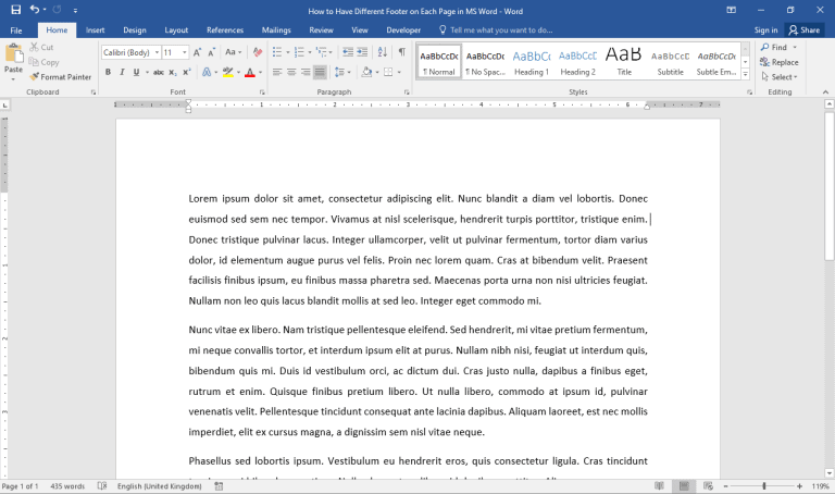 How To Have A Different Footer On Each Page In MS Word OfficeBeginner how-to-have-a-different-footer-on-each-page-in-ms-word-officebeginner