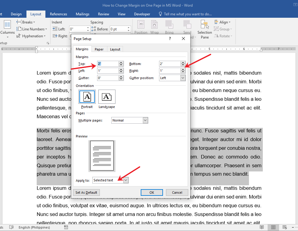 How To Change Margin In Word