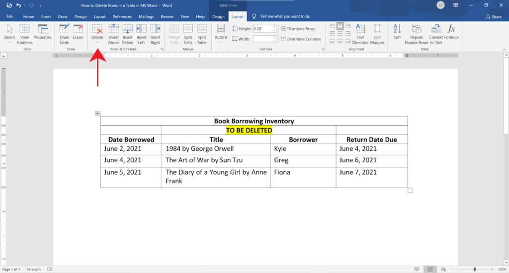 How To Add Rows In Ms Word Table Printable Online